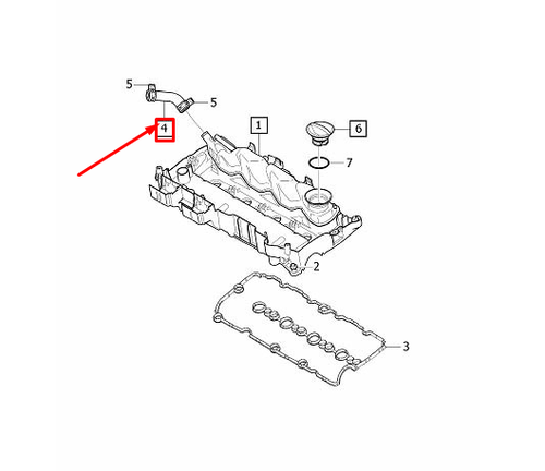 VOLVO XC60 Crankcase Breather Hose 31430683 NEW GENUINE | eBay