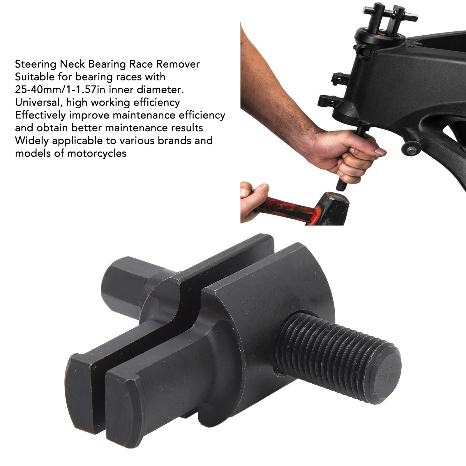 Steering Neck Bearing Race Remover Universal High Strength Motorcycle ...