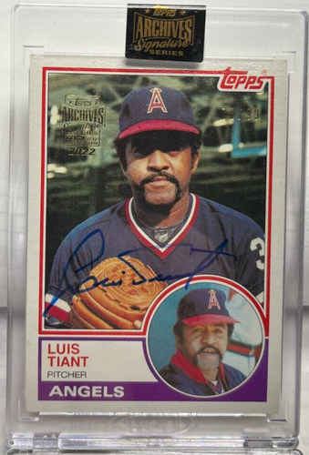 Luis Tiant 2022 Topps Archives Signature Séries '83 Autographe Auto US ...