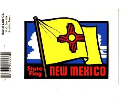 Lot of 12 New Mexico State Flag Souvenir Luggage Decal Stickers - New ...