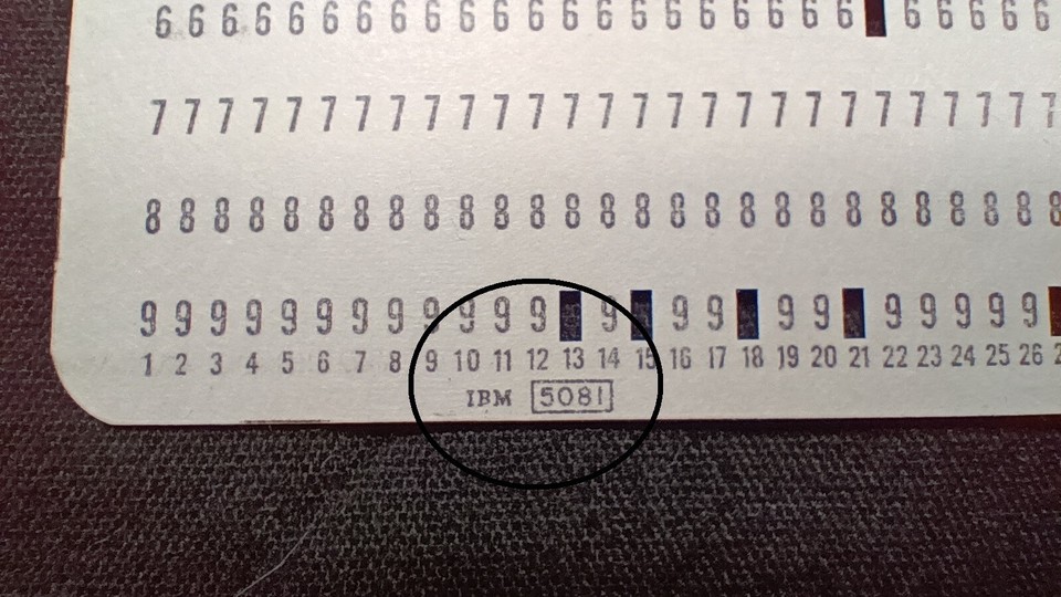 Qty 2: Genuine “IBM” Computer Punch Cards Originals (True IBM - Not 2nd ...