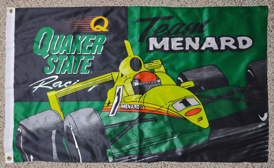 Quaker State Racing Yard Flag Team Menard Green Flag Indy Car 39 in x ...