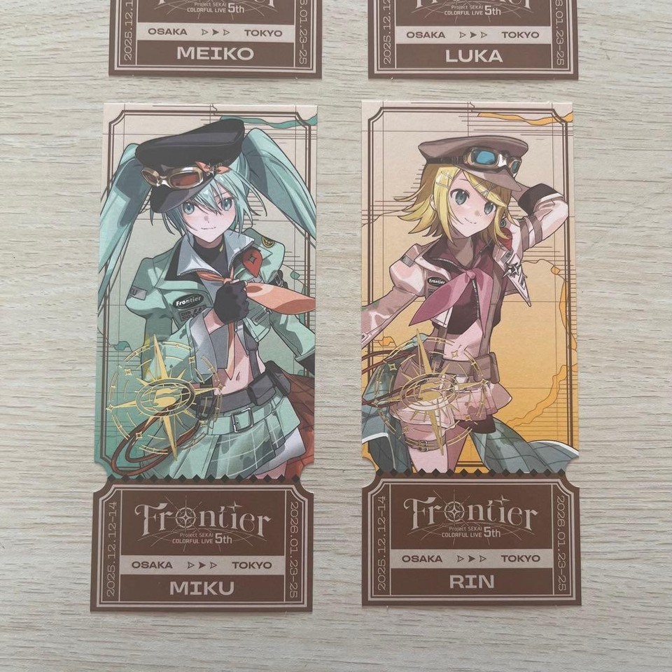 Project Sekai Sekarai Ticket Style Card Kagamine Rin Hatsune Miku ...