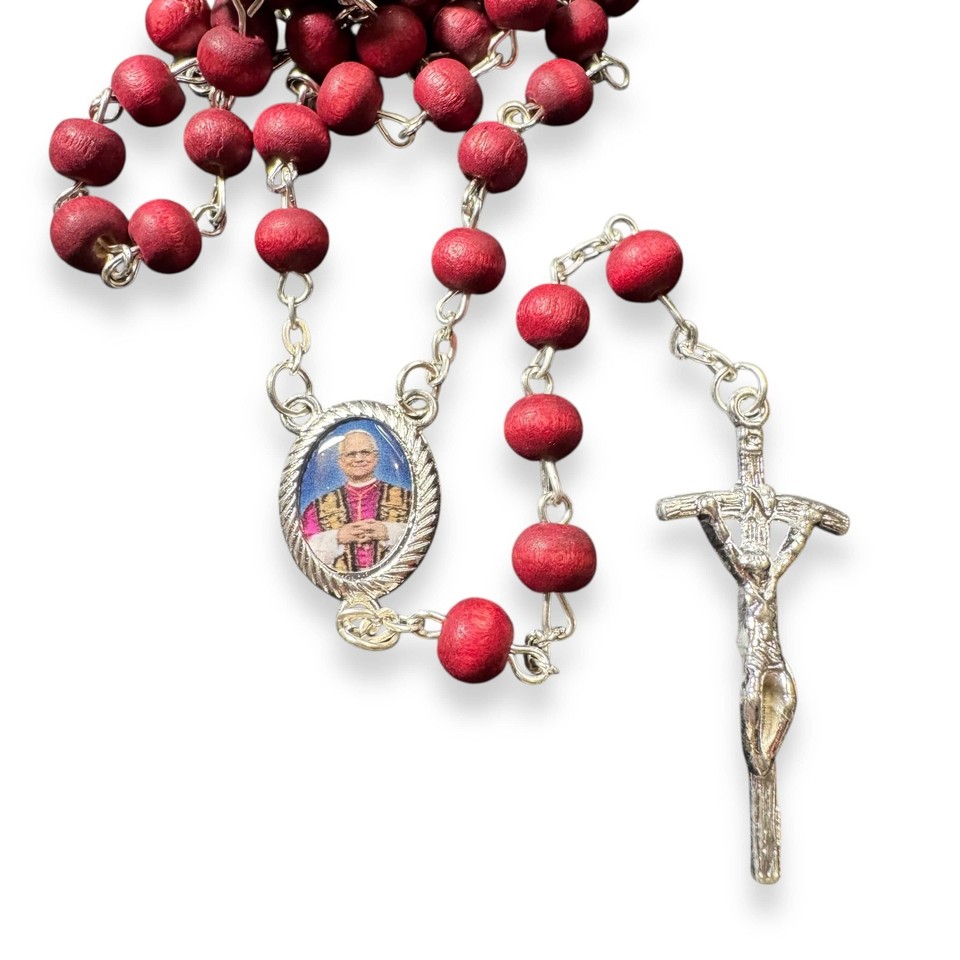 Blessed Rose Petal Rosary - Pope Leo XIV Angelus Edition from Rome | eBay