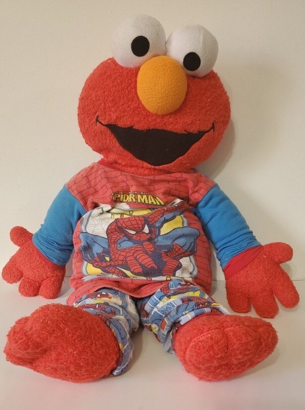 Elmo Vintage 90s Sesame Street Plush Toy Stuffed Animal Large 29 inches ...