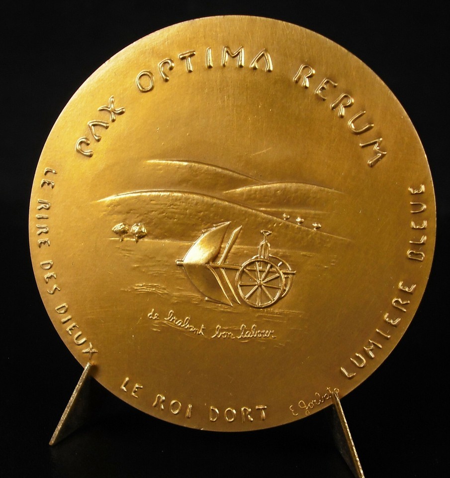 Médaille Charles Braibant écrivain Villemomble archiviste PAX OPTIMA ...