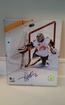 Ryan Miller Autographed BUFFALO SABRES 8 X 10 NHL 2006 Official ...