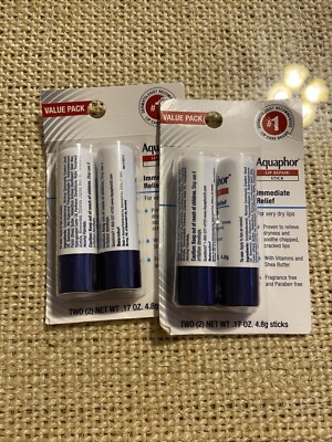 2 Packs Aquaphor Lip Repair Balm with SPF 30 2 Each Pack. 4 Total. | eBay