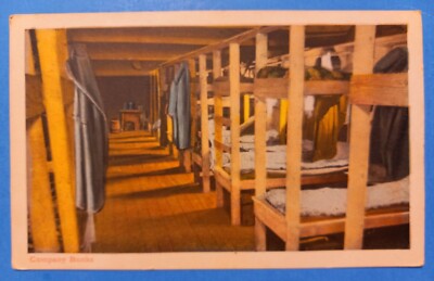c1915 ARMY NAVY COMPANY BUNKS EARLY MILITARY POSTCARD | eBay