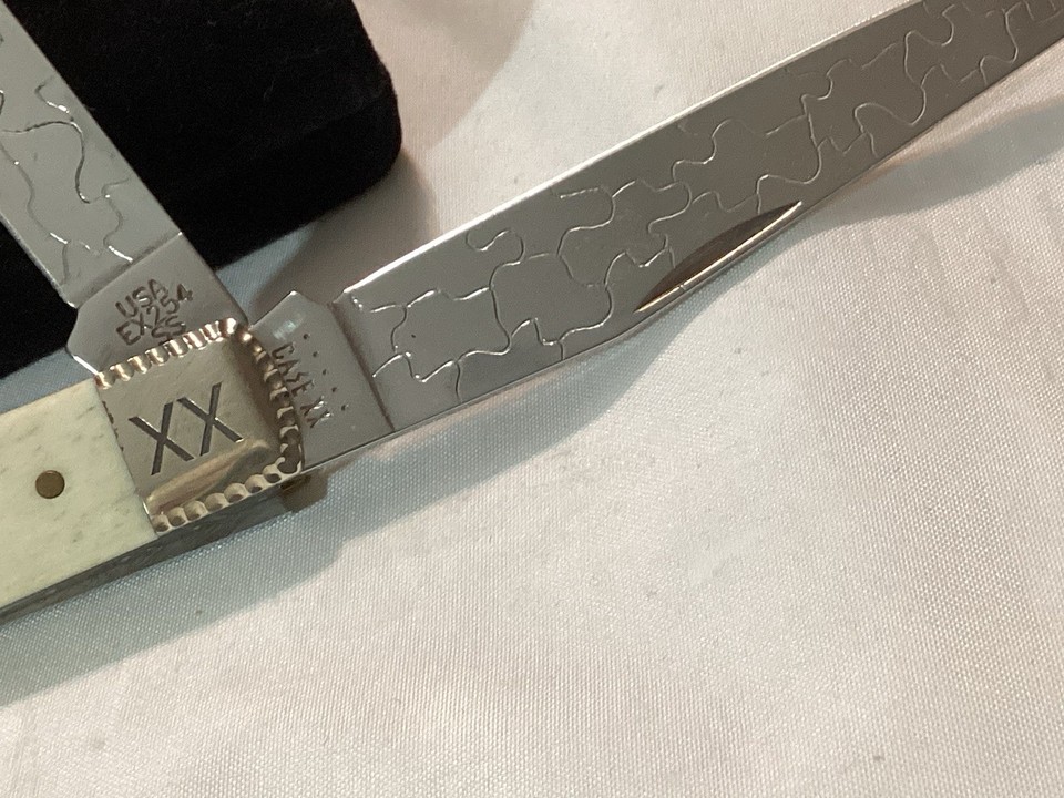 Case 2020 Wild horse Kidd Custom Knife trapper, all worked, #4, unused ...