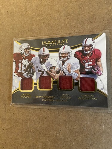 2017 Immaculate Quad Christian McCaffrey/Hogan/Hooper/ Montgomery /99 ...