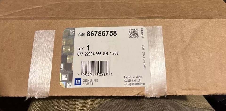 Genuine GM Cover Pkg 86786758 | eBay