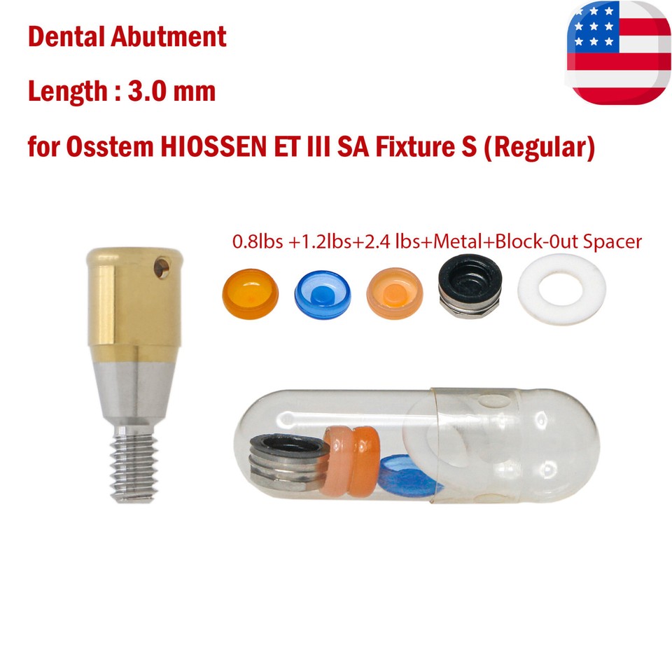 US Dental for Hiossen Locator Abutment Regular 3/4/5mm Overdenture ...
