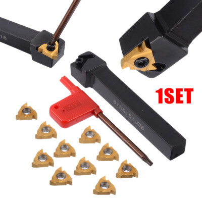 SEL1212H16 12mm Lathe Threading Turning Tool Holder+10pcs 16IR AG60 ...