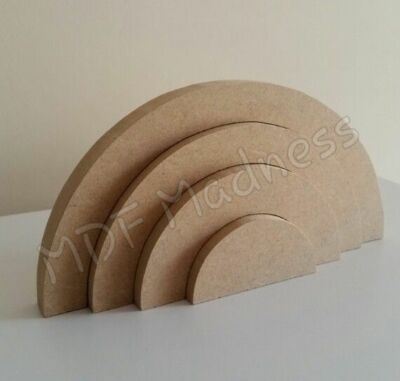 MDF CRAFT SHAPE. WOODEN 3D RAINBOW STACKER. 4, 5 , 6 AND 7 SECTIONS ...
