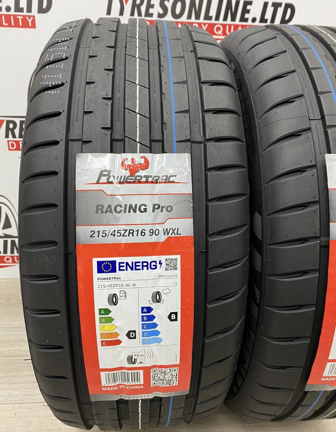 2 X 215 45 16 POWERTRAC 215/45R16 90W XL BRAND NEW TYRES AMAZING WET ...