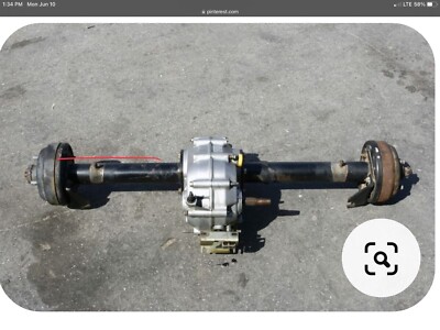 Ezgo txt gas rear axle differential with brake hub golf cart assembly ...