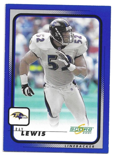 2001 Ray Lewis Score Baltimore Ravens HOF #15 | eBay