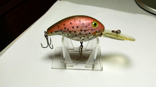 REBEL, DEEP MINI-R, VINTAGE, RAINBOW TROUT PATTERN, NEW HOOKS, EXC, CIR ...