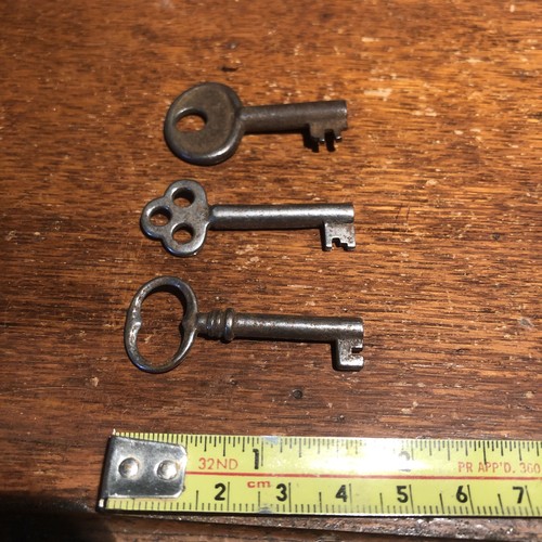 3 Vintage Antique Barrel Keys (lot # 44) | eBay