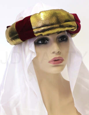 Arabian Desert Prince Hat Headpiece Costume Party Fancy Dress Arabic | eBay