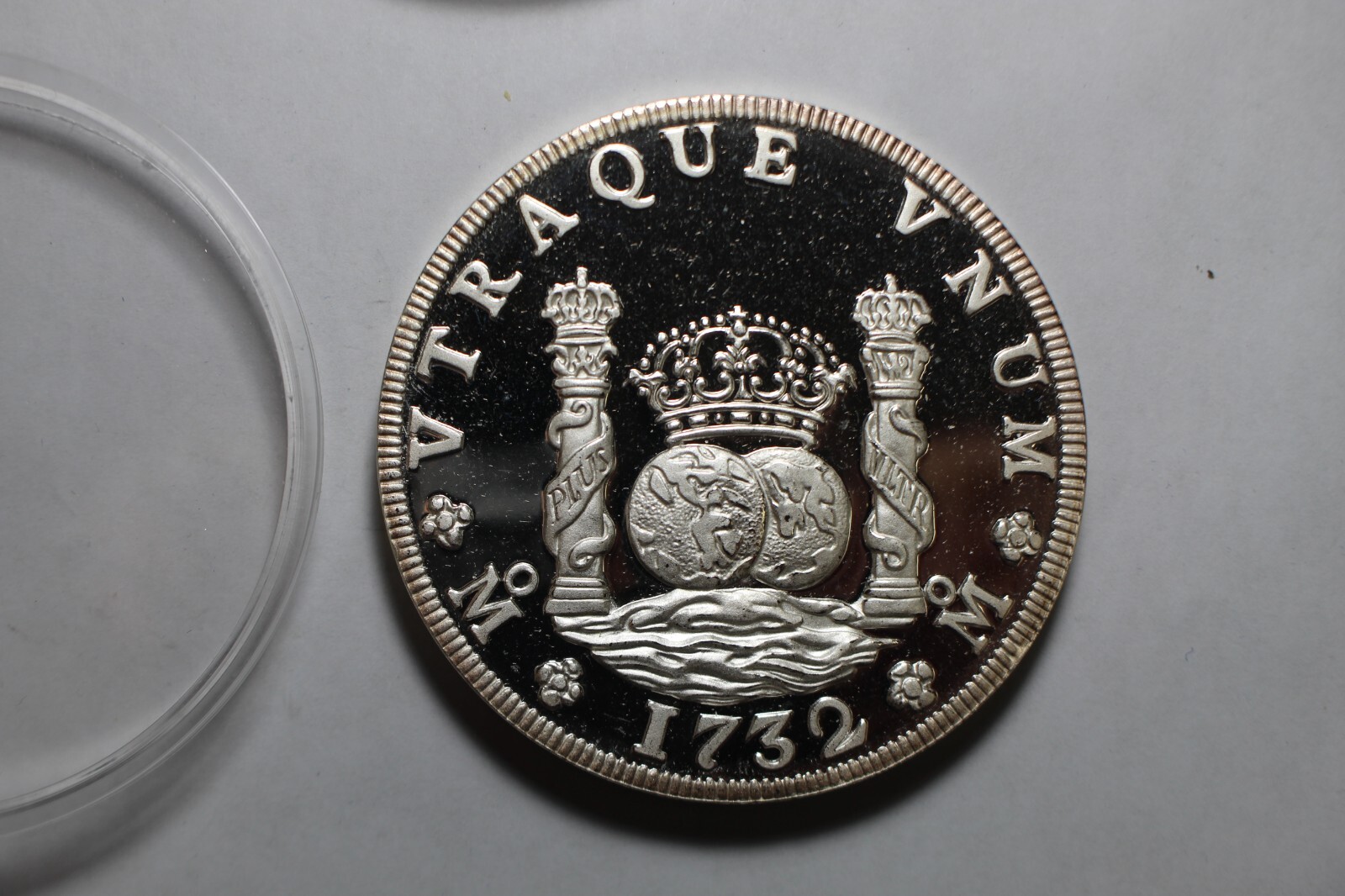 1743 Vtraque Vnum Rex Philip Hispan 5 OZ .999 Silver | eBay