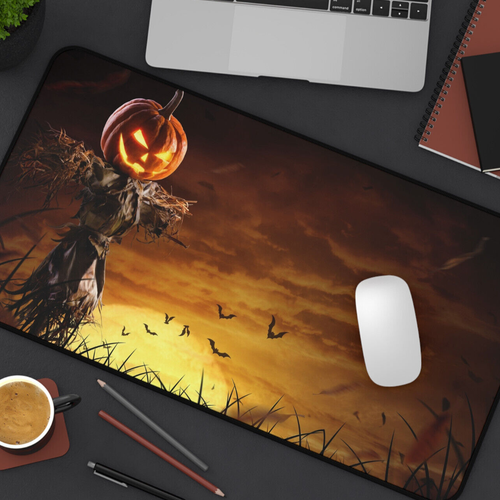 Horror Desk Mat #8, Gothic Graveyard Halloween Non-Slip Office Computer ...