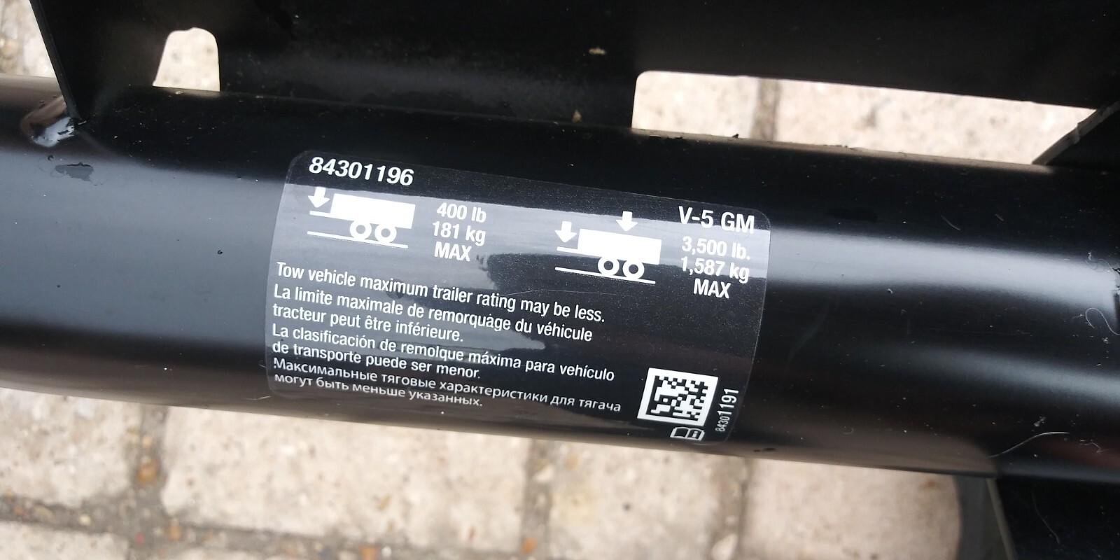 2015-2022 Colorado Canyon 2015-2022 Trailer Hitch Platform 84301196 OEM ...