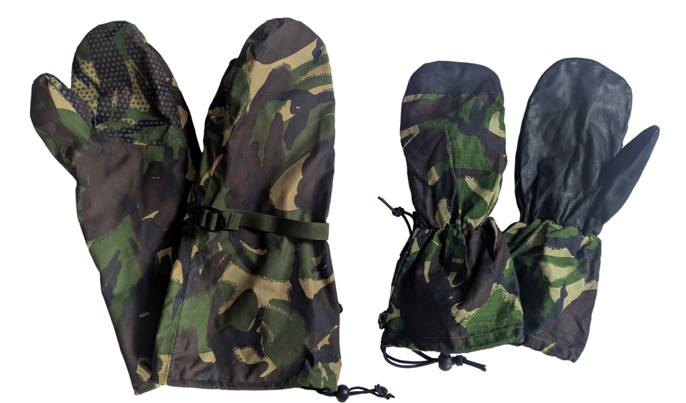 Cold Weather Army DPM Mittens Gloves Leather Inners + Waterproof ...
