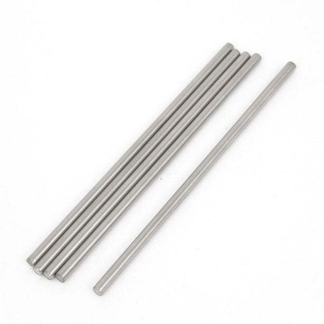 5 Pcs RC Airplane Model Part Stainless Steel Round Rods Axles Bars 3mm ...