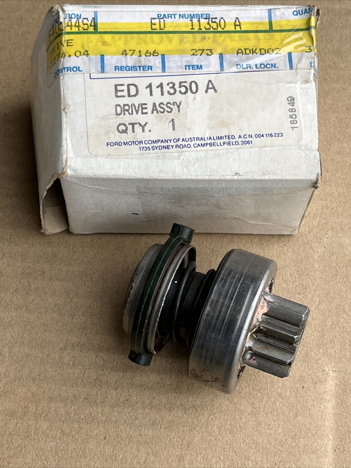 Ford Starter Drive Pinion P/N ED 11350 A NOS | eBay Australia