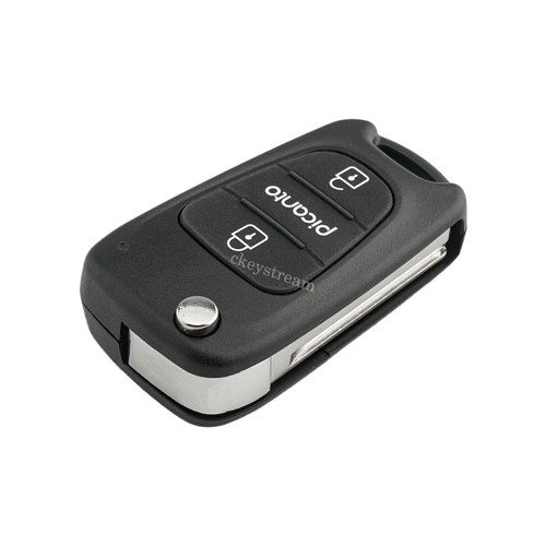 Replacement For Kia Picanto Flip Remote Key Shell Fob Case 2 / 3 Button ...