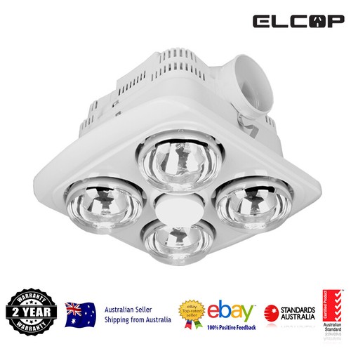 Elcop 3 in 1 Ducted Bathroom Heater and Exhaust Fan Light | eBay Australia