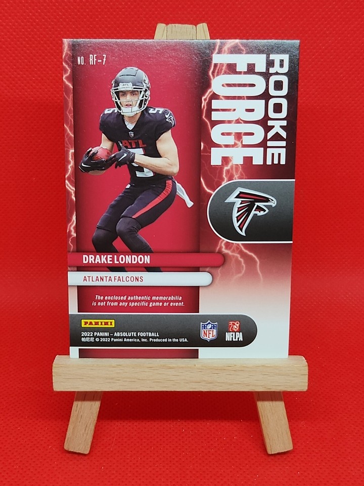 Drake London Rookie Force Patch Relic 2022 Panini Absolute Football RC ...