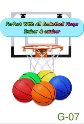 5 INCH PVC Mini Basketball for Indoor Basketball Mini Hoops, Soft 5 ...