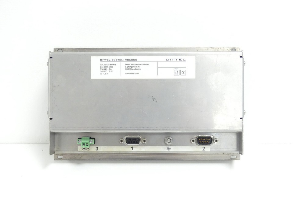 Dittel System RC6000 Control Panel SKU F 60002 SN:4611-5250 | eBay
