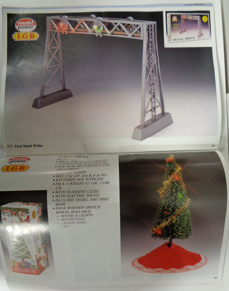 RARE MODEL POWER. LGB & POLA "G SCALE BUILDINGS & ACCESSORIES" 1990/91 ...