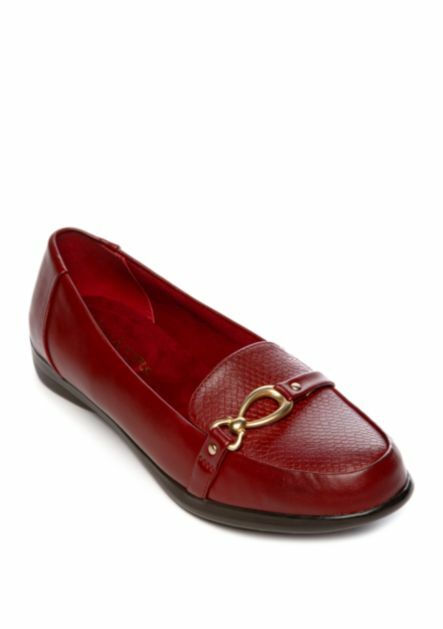 Kim Rogers Flat Women's Shoe Size 8.5 M Memory Foam Red Comfort Shoes ...