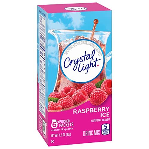 Sugar-Free Raspberry Ice Low Calories Powdered Drink Mix 6 Count(Pack ...