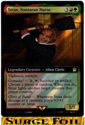 Strax, Sontaran Nurse ** SURGE EXTENDED ART FOIL ** Doctor Who - NM MTG ...