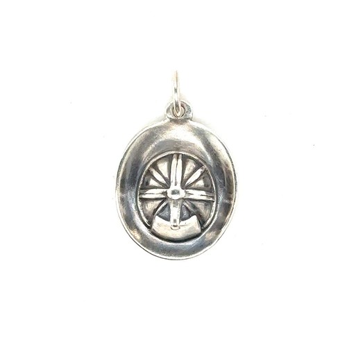 Retired James Avery Sterling Silver Fireman Helmet Firefighter Hat ...