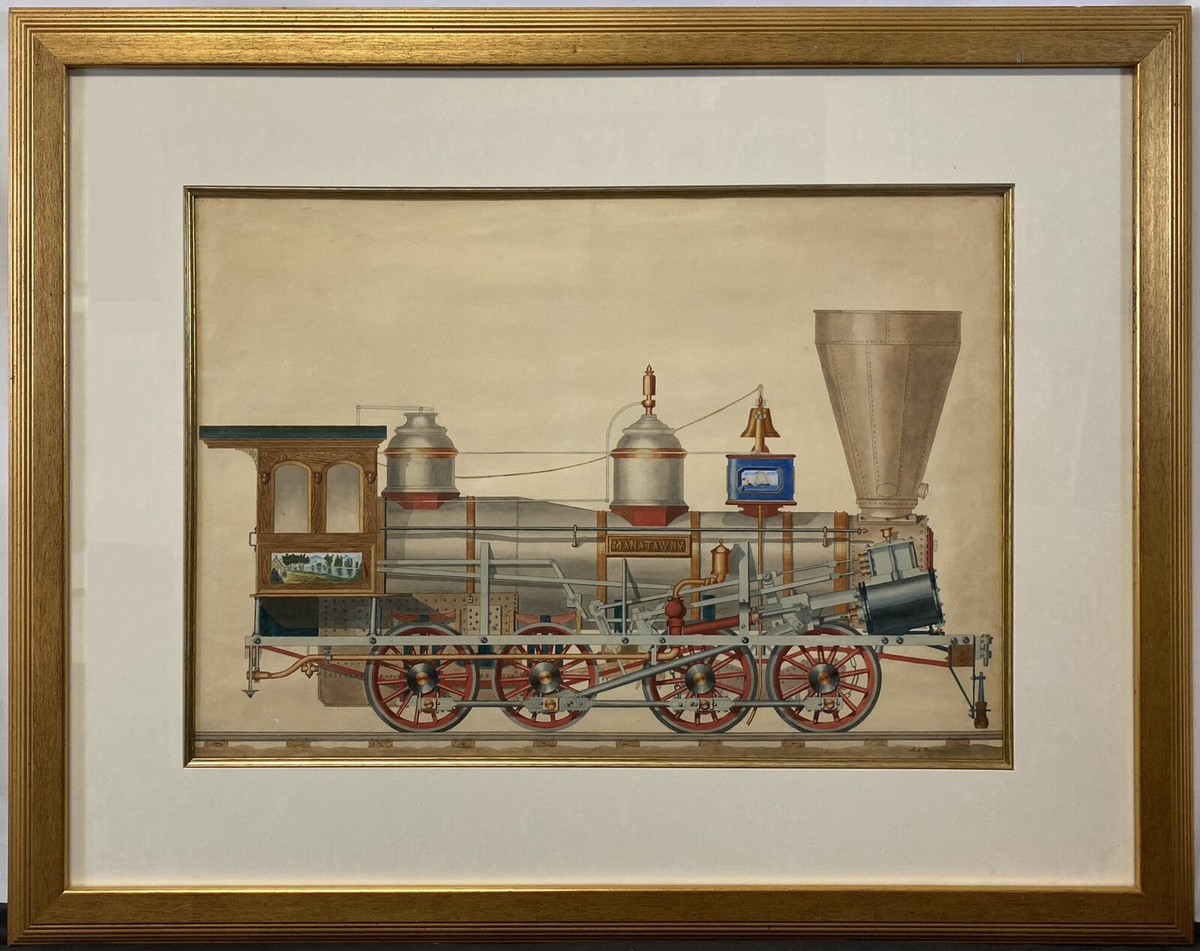American Steam Trains Painting