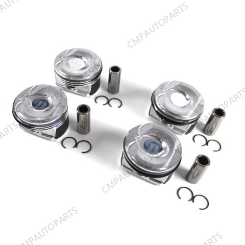 4x Piston & Ring STD Ø77mm 11257566019 For 06-16 MINI N14 1.6T Cooper ...