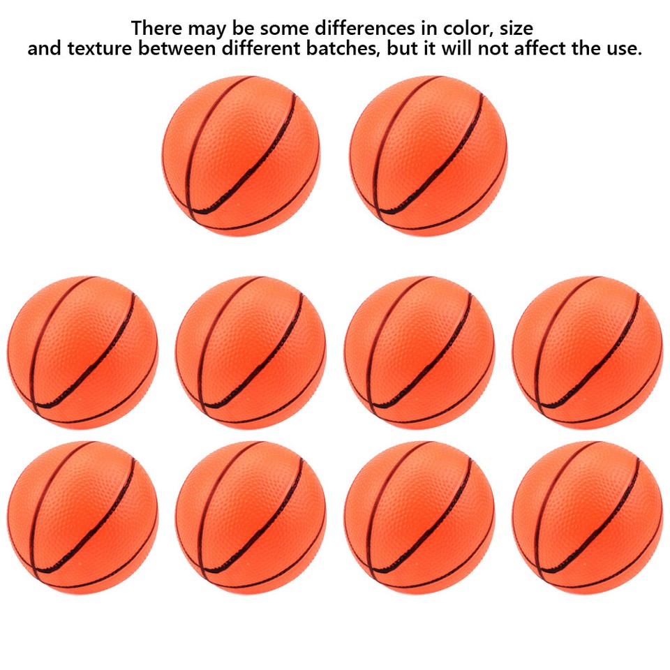 10Pcs 10cm Mini Orange Basketballs PVC Small Basketballs for Parent ...