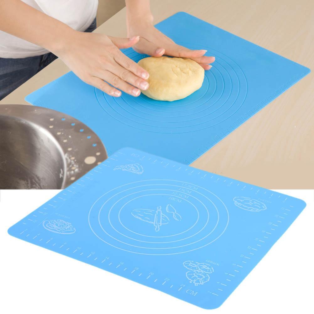 Small Size Silicone Cake Dough Rolling Kneading Mat Baking Pad with ...