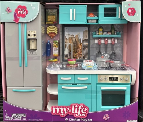 My Life As Kitchen Playset with Light & Sound for 18” Doll - Fridge ...