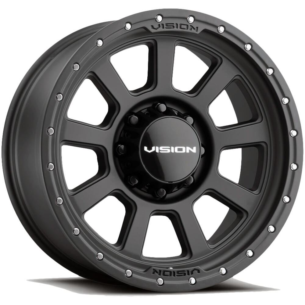 Vision 350 Ojos 18x9 8x6.5" +12mm Satin Black Wheel Rim 18" Inch | eBay