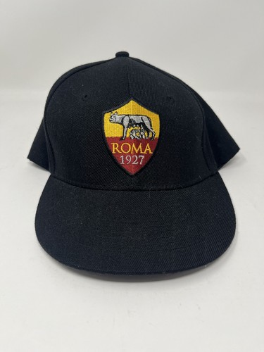 Official AS Roma Soccer Black Hat | eBay