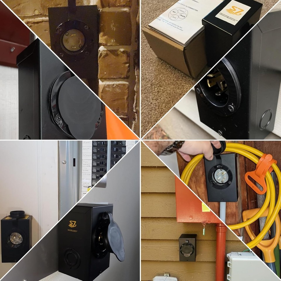 Generator Transfer Switch,Power Inlet Box,30 Amp Generator Inlet ...