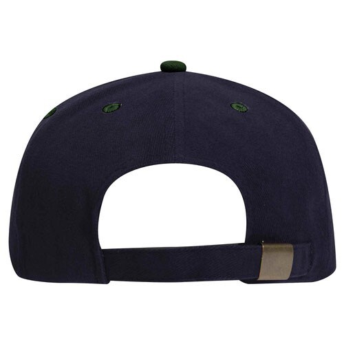 VINTAGE NAVY BLUE HUNTER GREEN OTTO HAT 5 PANEL BUCKLE FIRM FRONT FLAT ...